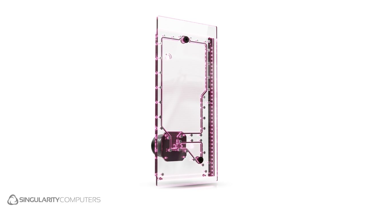 NZXT H9 Flow Front D5 Reservoir Distribution Plate - Singularity Computers