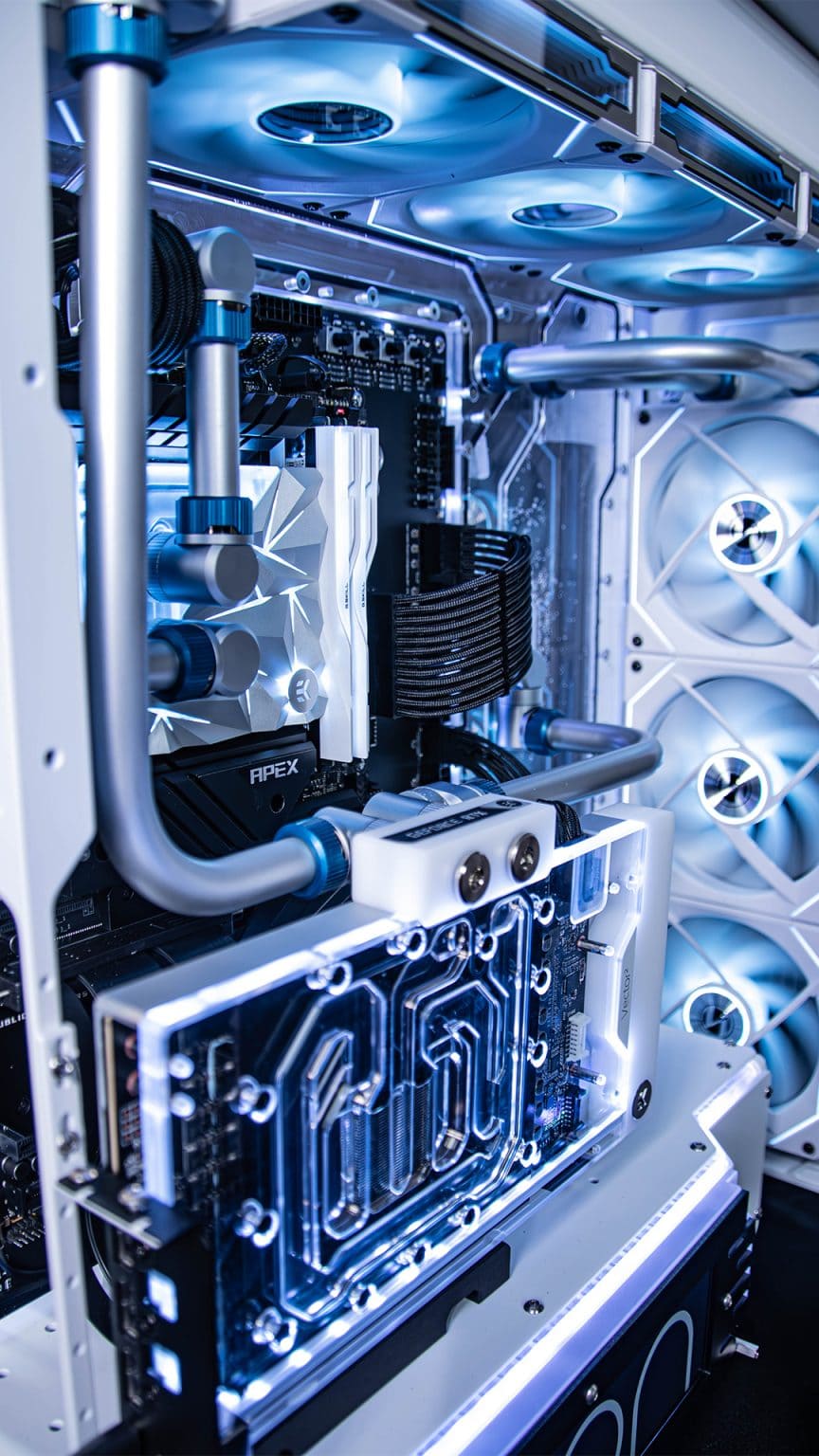 Spectre 4 Custom White Build By Iqon - Singularity Computers