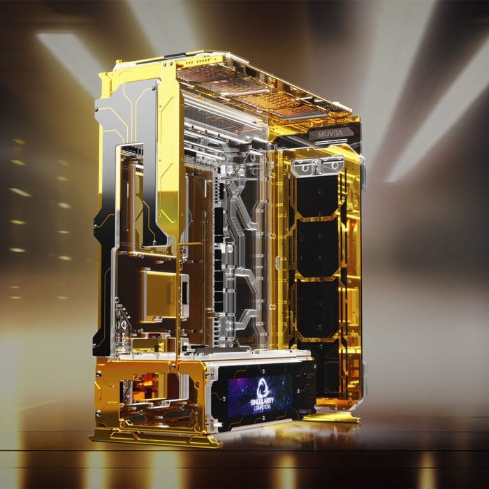 Spectre 4 Aevum Gold Elite Water-cooling Case - Singularity Computers