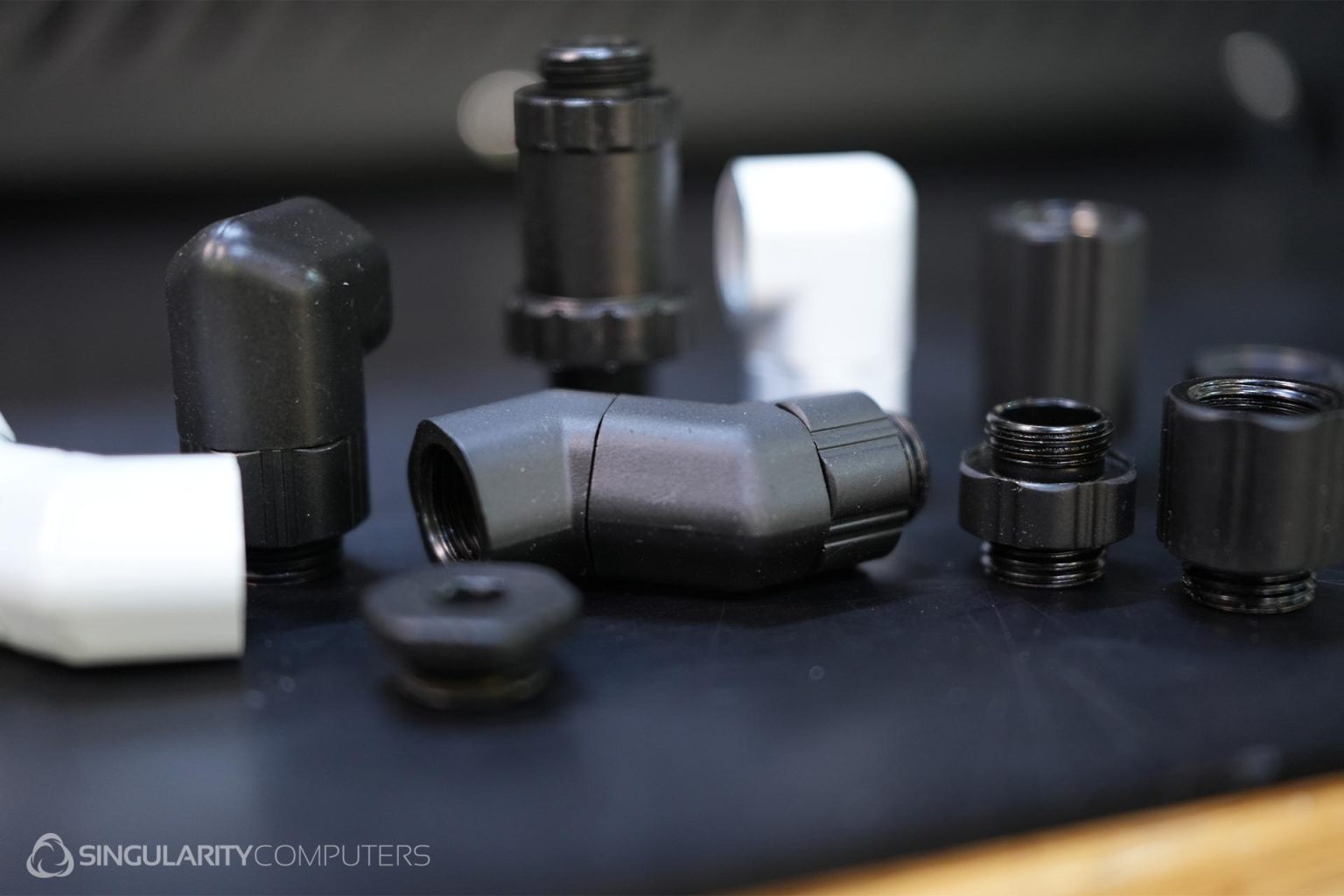 12/16 Soft Tube Barb Cerakote Fitting - Singularity Computers