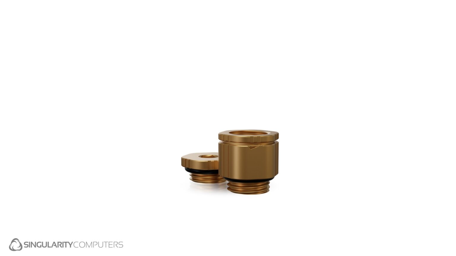 Low Profile Drain Valve Cerakote Fitting - Singularity Computers